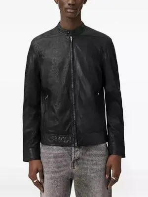 ALLSAINTS Slim Fit Leather Jacket