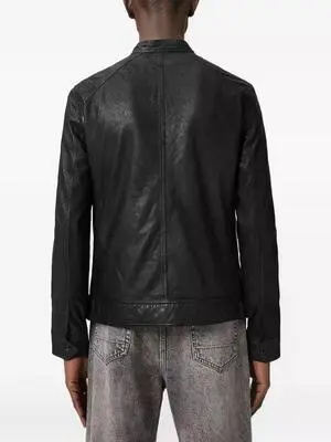 ALLSAINTS Slim Fit Leather Jacket