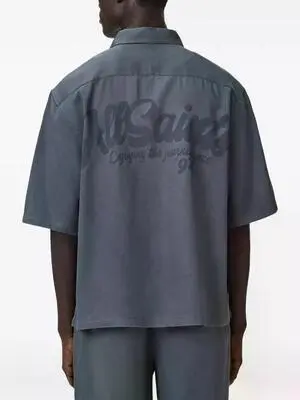 ALLSAINTS Logo-print Oversized Short-sleeve Shirt