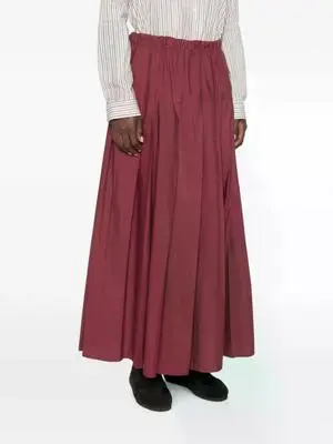 VICOLO Pleated Midi Skirt