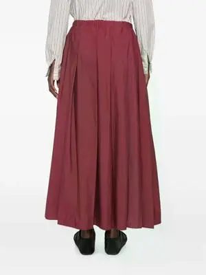 VICOLO Pleated Midi Skirt