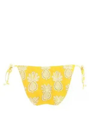 La DoubleJ Pineapple Print Bikini Bottoms