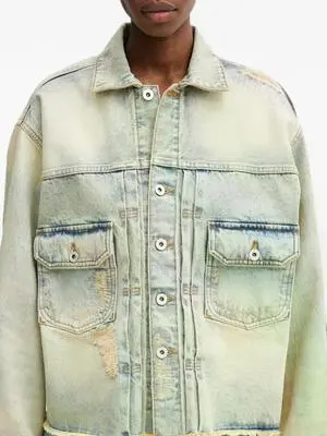 Kenzo Distressed Frayed Denim Jacket