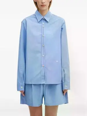 WALES BONNER Embroidered Logo Button-down Shirt