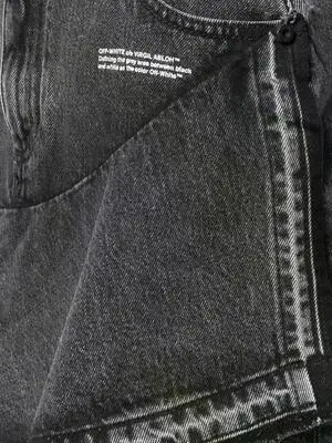 Off-White Asymmetrical Denim Skirt