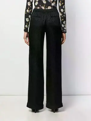 Off-White Logo Jacquard Wide Leg Trousers