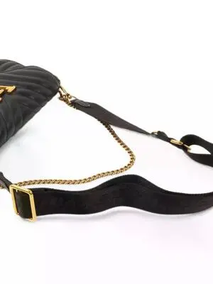 LOUIS VUITTON New Wave Calf Leather Mini Shoulder Bag - Black