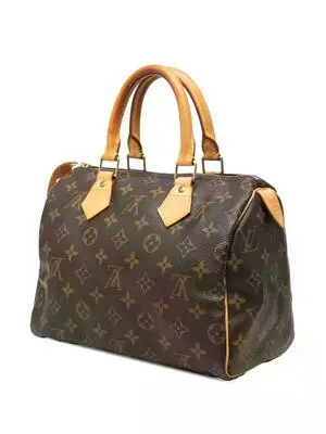 LOUIS VUITTON Monogram Speedy 25 Boston Bag - Brown