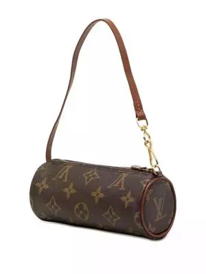 LOUIS VUITTON Monogram Papillon Pochette Handbag - Brown
