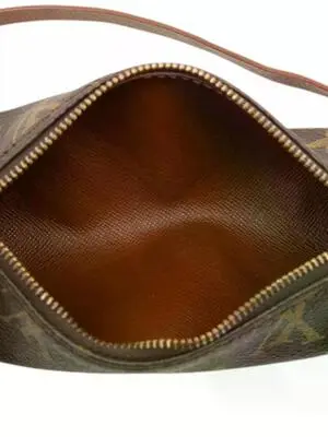 LOUIS VUITTON Monogram Papillon Pochette Handbag - Brown