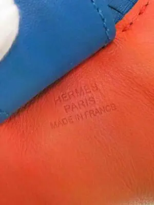 Hermès Milo Lambskin Grigri Rodeo Bag Charm Mm - Orange
