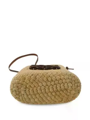 Loewe Square Pocket Anagram Shoulder Bag - Neutrals
