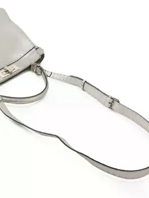 Fendi Selleria Peekaboo Medium Tote Bag - Silver