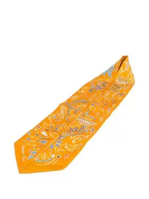 Hermès Twilly Silk Scarf - Orange