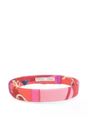 Hermès Graphic-print Hairband - Red