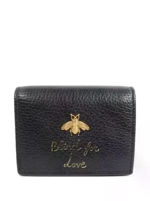 Gucci Animalier Bee-motif Wallet - Black