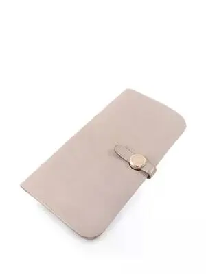 Hermès Mm Dogon Togo Leather Wallet - Grey