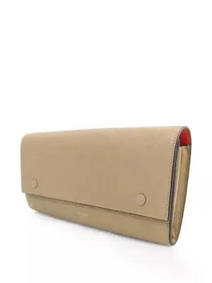 Celine Grained Leather Wallet - Neutrals