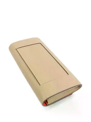 Celine Grained Leather Wallet - Neutrals