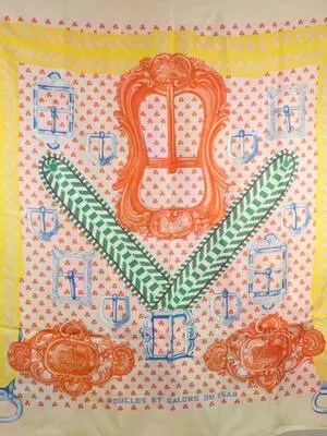 Hermès Buckles Braids Tsar Silk Scarf