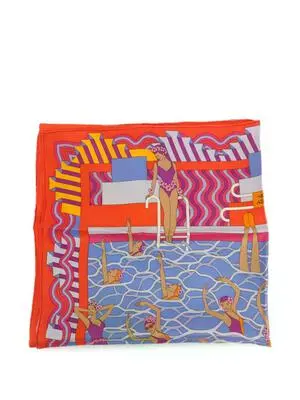 Hermès Ballet Aquatique Silk Scarf