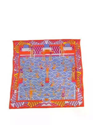 Hermès Ballet Aquatique Silk Scarf
