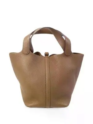 Hermès Picotin 2022 Mm Clemence-leather Tote Bag - Brown
