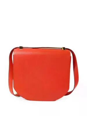 Hermès Mosaique Au 24 Leather Shoulder Bag - Red