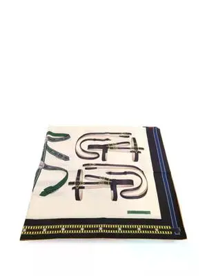 Hermès Mors A Jouets Bandana Scarf - Neutrals