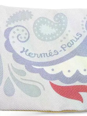 Hermès Leopard-print Silk Scarf - Yellow
