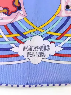 Hermès Graphic-pattern Scarf