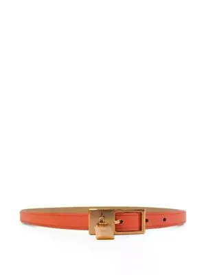 Hermès Lucky 15 Padlock Leather Belt - Red