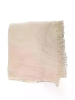 Hermès Fringed Scarf - Neutrals