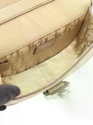 Dior Mini Leather Gallop Crossbody Bag - Neutrals