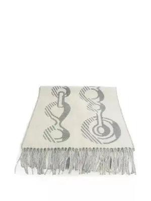 Hermès Fringed Scarf