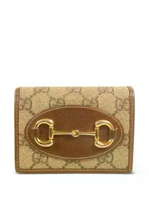 Gucci Horsebit 1955 Gg Wallet - Neutrals