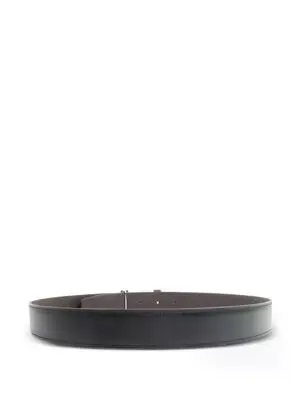 Hermès H Box Leather Belt With Silver-tone Hardware