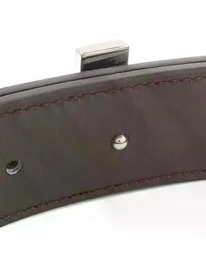 Hermès H Box Leather Belt With Silver-tone Hardware