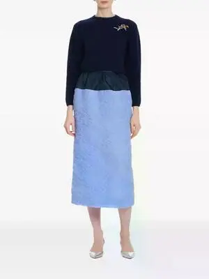 MARKARIAN Romy Floral Patch Cashmere Sweater