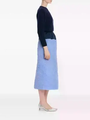 MARKARIAN Romy Floral Patch Cashmere Sweater