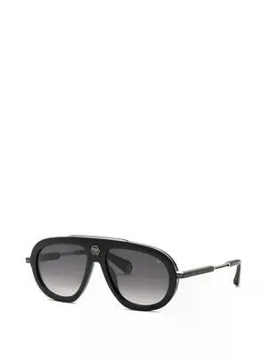 Philipp Plein Aviator Sunglasses - Black
