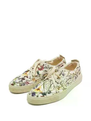 Gucci Floral Print Sneakers