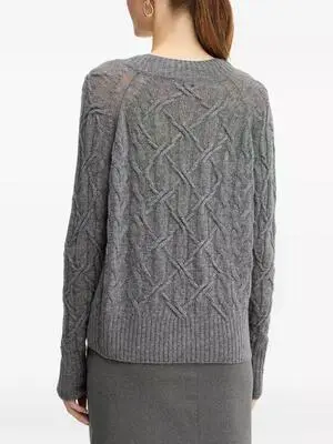 Ermanno Scervino Cable-knit V-neck Sweater