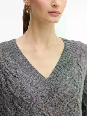 Ermanno Scervino Cable-knit V-neck Sweater
