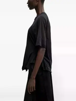 Undercover Panelled Raw-edge T-shirt