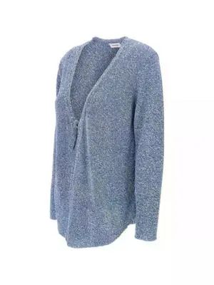 KANGRA Sequin Embellished Asymmetrical Cardigan