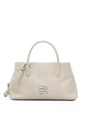 ERMANNO FIRENZE Logo-plaque Pebbled-leather Tote Bag