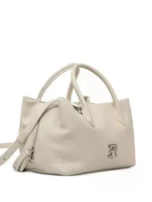 ERMANNO FIRENZE Logo-plaque Pebbled-leather Tote Bag