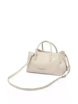 ERMANNO FIRENZE Logo-plaque Pebbled-leather Tote Bag