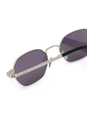 ALLSAINTS Geometric Frame Sunglasses - Silver